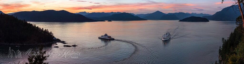 Howe Sound Sunset | Landscape & Panoramic photographs by Manfred G Kraus